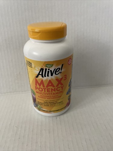 Nature's Way ALIVE MAX 3 Potency Daily Multivitamin, 180 Tablets - EXP ...