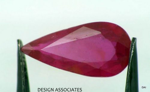 RUBY 13.70x6.68MM PEAR CUT EARTH MINED AND TREATED GEMSTONE AAA 2.61 CT ...