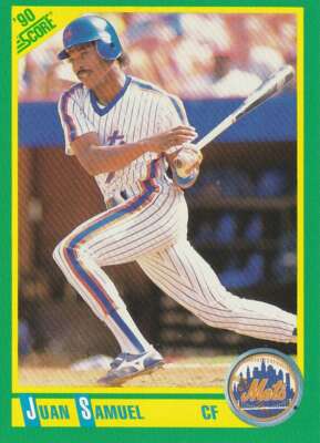 1990 Score #198 Juan Samuel NM-MT Mets | eBay