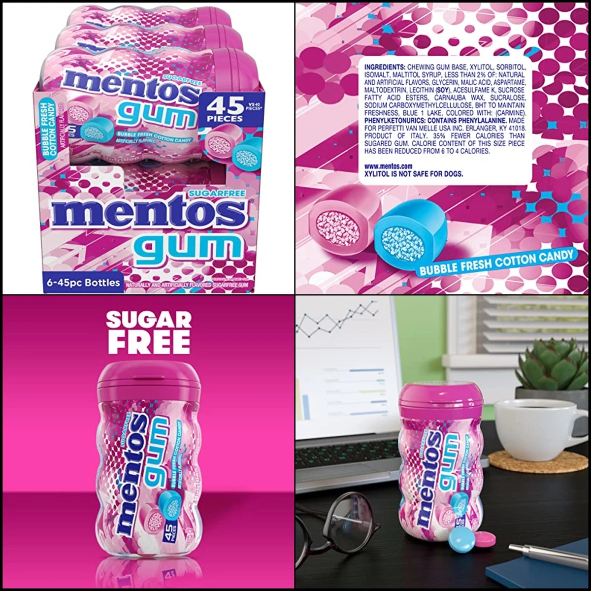 Mentos Gum Cotton Candy