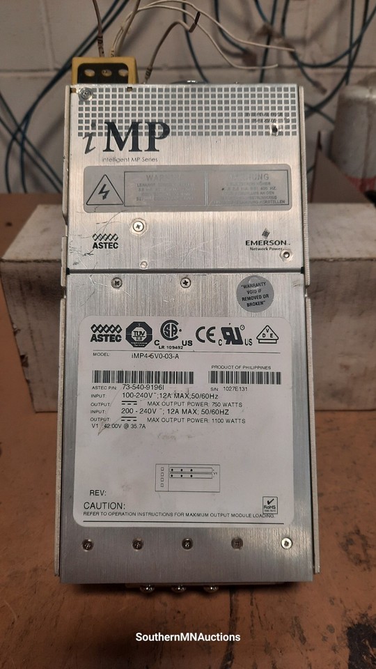 ASTEC/EMERSON #IMP4-5V0-03-A, 73-540-9196I POWER SUPPLY (100-240VAC ...