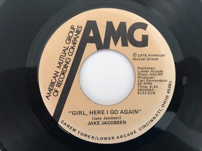 AOR Country Soft Rock 45 JAKE JACOBSEN Girl Here I Go Again AMG hear | eBay
