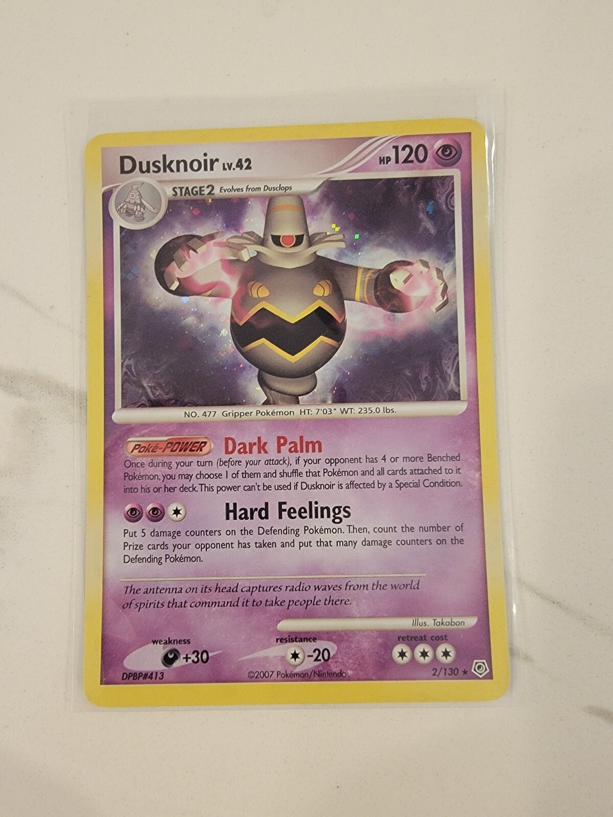 Dusknoir 2/130 HOLO Rare Diamond & Pearl Base Set Pokemon Card - NM! | eBay