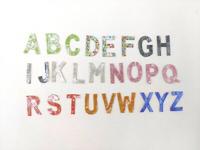 3 Inch Rhinestone Letters - Multiple Colors | eBay