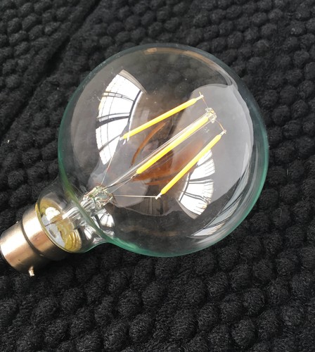 Classic Vintage B22 Bayonet G80 Globe LED COB Bulb Ultra Bright Garage ...