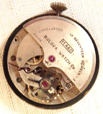 Bulova Automatic Wristwatch Movement 17J Men's Parts or Repair 11AAC ...