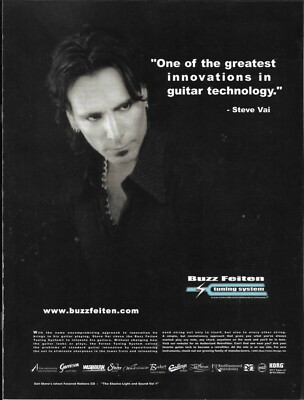 BUZZ FEITEN TUNING SYSTEM - STEVE VAI - 2003 Print Advertisement | eBay