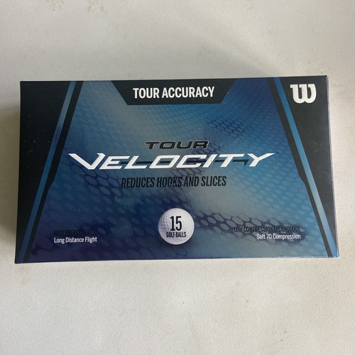 Wilson Golf Balls 15 Count Tour Velocity - Accuracy - New Sealed In Box ...