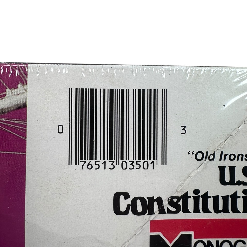 Vintage Monogram 3501 USS Constitution Old Ironsides Unassembled Model ...