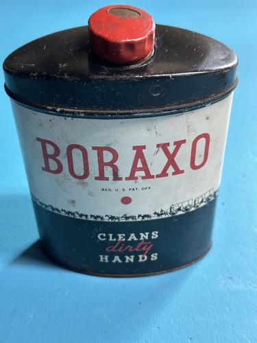 VTG Boraxo Powdered Hand Soap Tin Can 8 oz Borax & Chemical Co, 20 Mule ...