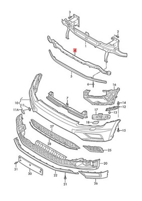 Genuine VW Tiguan AD1 BT1 Foam Filler Piece 5NA807248H | eBay