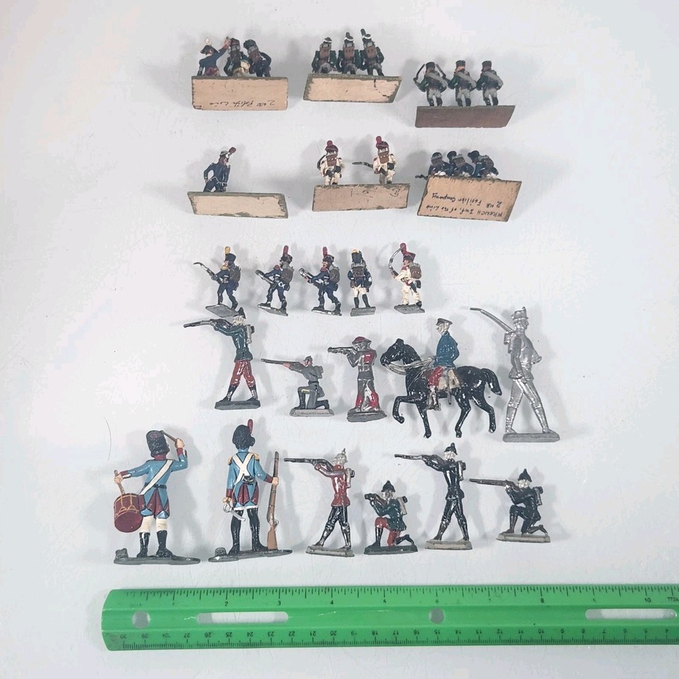 Vintage Lead Metal Toy Soldier Minatures Figures Lot - Some Issues | eBay
