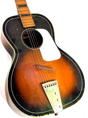 vtg 1960s Kay Truetone Trutone Acoustic Guitar parlor rock blues ...