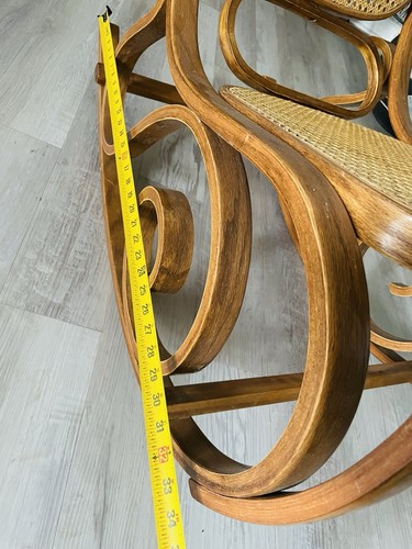 Vintage Mid Century Modern Bentwood Rocking Chair Rocker Thonet-Style ...