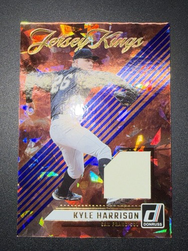 2024 Donruss Jersey Jersey Kings Patch Kyle Harrison RC - Blue Ice SF ...