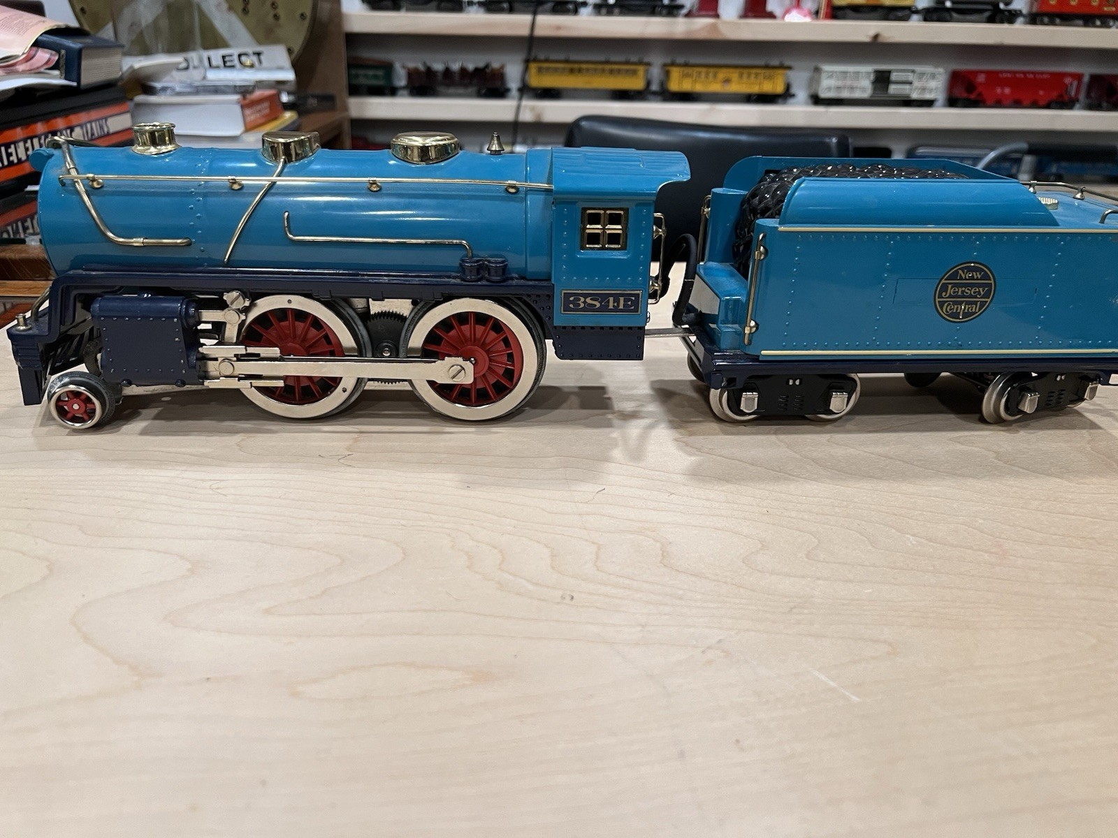 MTH 10-1251-1 Std Gauge 384E Blue Comet steam Locomotive Tender PS 2.0 ...