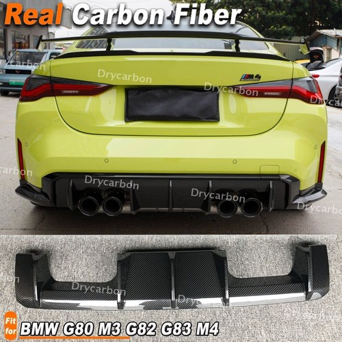 Real Carbon Rear Bumper Diffuser Lip Body Kits For BMW G80 M3 G82 G83 ...