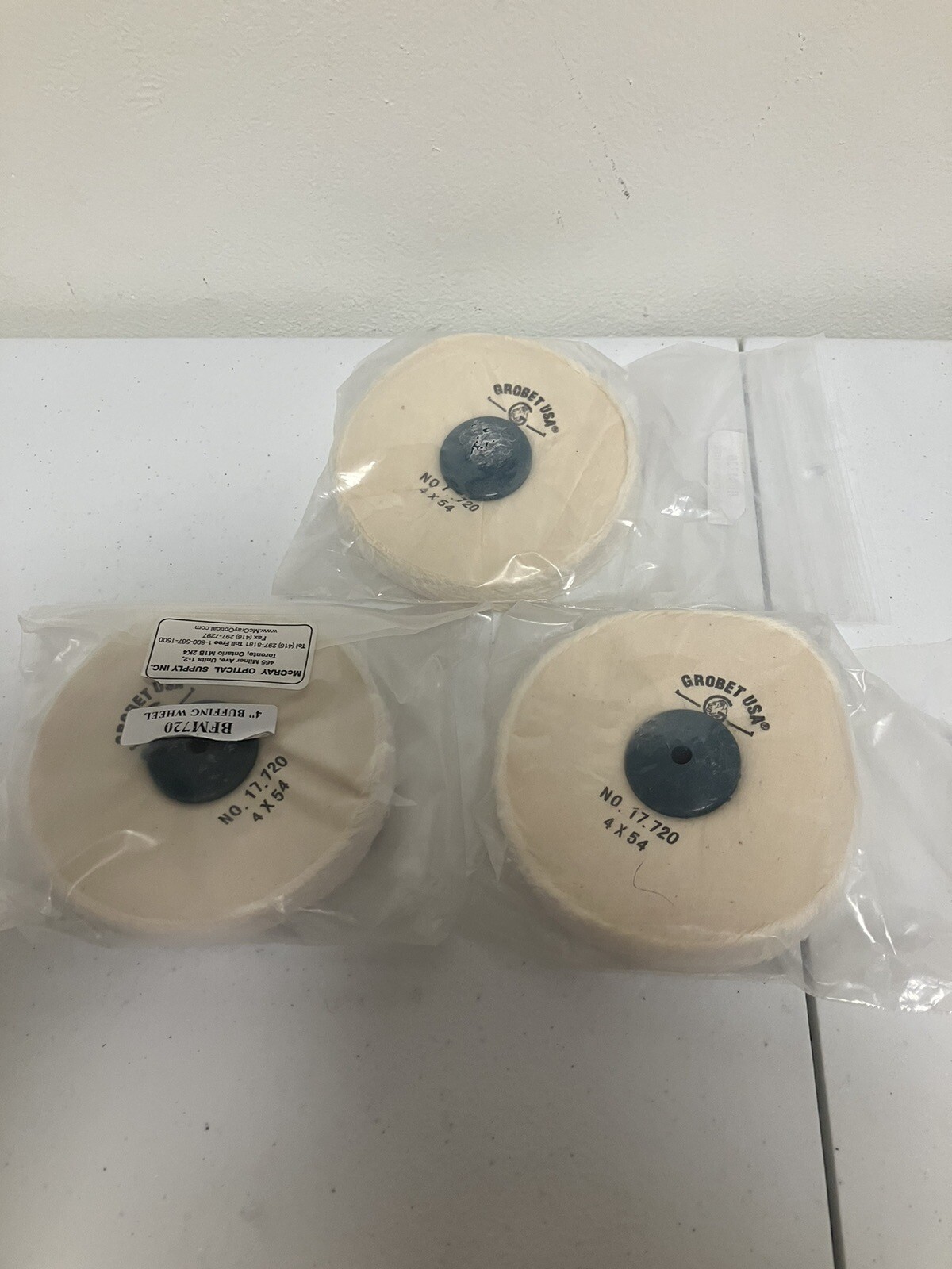Bfm720 4 inch buffing wheel 54 ply ( Lot Of 3 ) Brand New ( Made USA ...