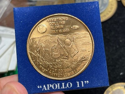 1969 Apollo 11 First Man Moon Landing Commemorative Medal Coin | eBay