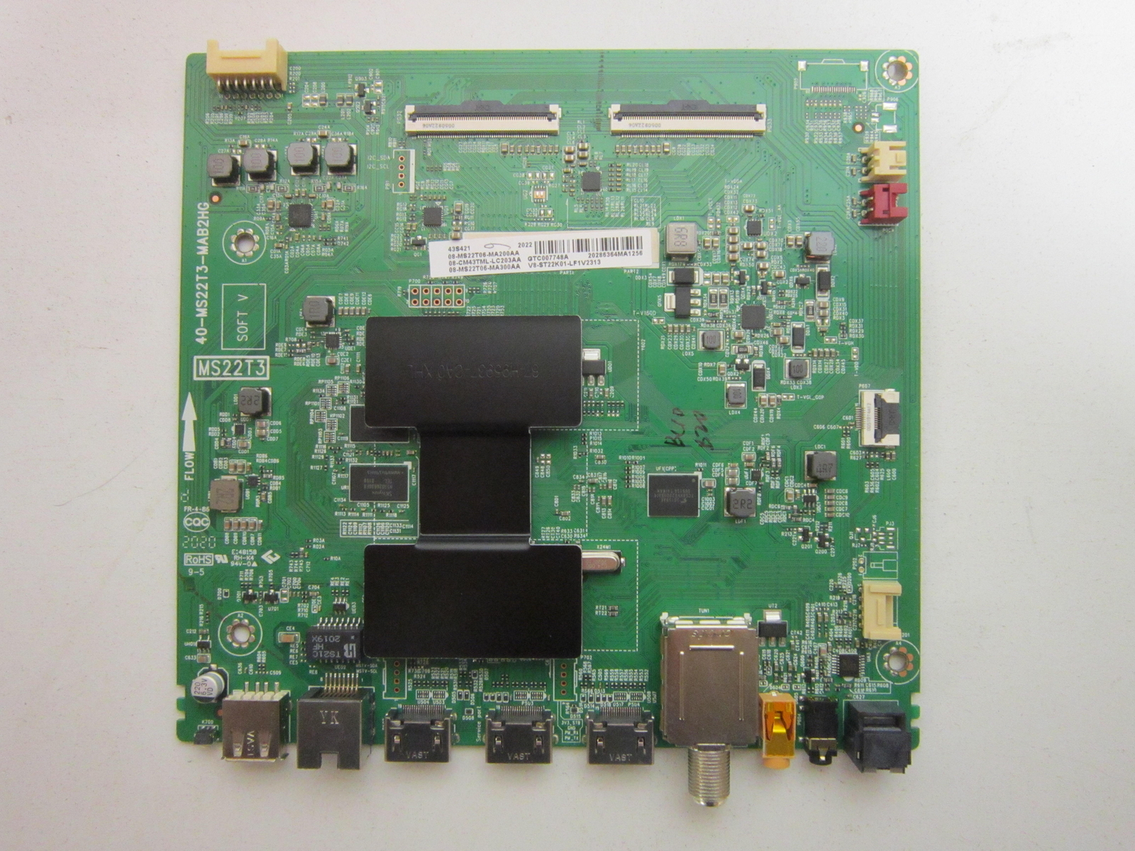 TCL 43s525 Main Board (40-ms22t3-mab2hg) 08-ms22t06-ma200aa for sale ...