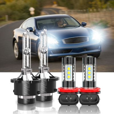 For Infiniti G37 2008-2013 6K LED/HID Headlight High Low+Fog Light ...
