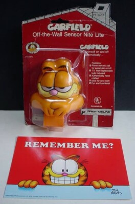 GARFIELD Night Light Sealed & Remember Me Postcard Vintage | eBay