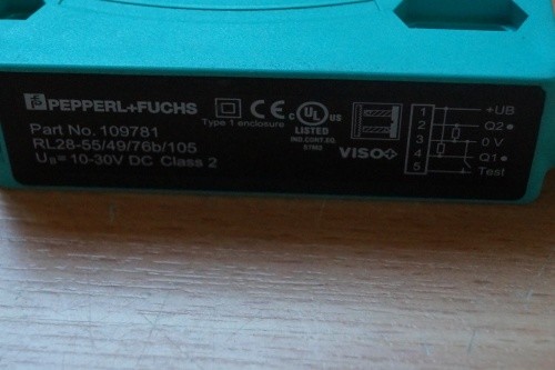 Pepperl+Fuchs reflex light barrier RL28-55/49/76b/105 part no. 109781 ...