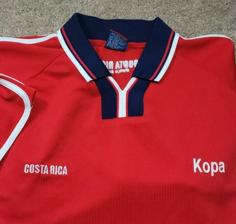 KOPA TEAM COSTA RICA NAT'L FC-Red Perform.Poly, Mens SS, Logo Fan ...