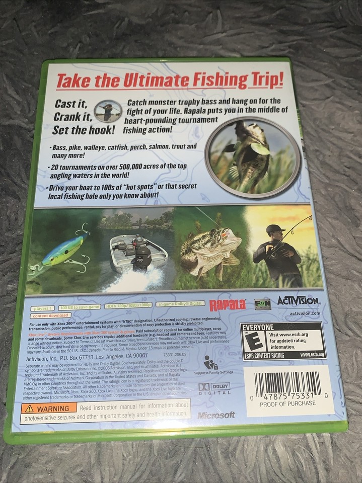 🎮👽 2006 Rapala Trophies: Pro Tournament Fishing Xbox 360 47875753310| eBay