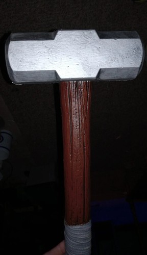 30" Foam Sledge Hammer Halloween Costume Accessory Bloody Blood Fake ...