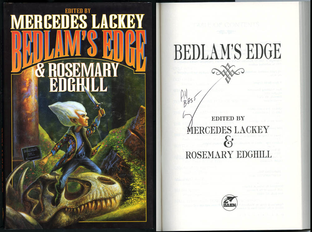 Mercedes Lackey SIGNED AUTOGRAPHED Bedlam's Edge HC 1st Ed Pr Rosemary ...