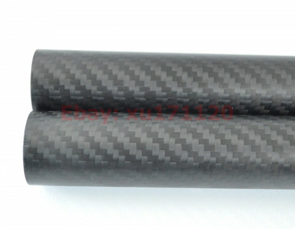 8mm x 4mm 5mm 6mm 7mm x 500mm 3K Roll Wrapped Carbon Fiber Tube ...