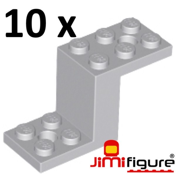 NEW 10 x LEGO 5x2x2 1/3 Step Bracket Light Bluish Grey 76766 Genuine ...