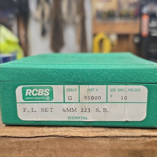 RCBS Reloading Dies 6MM-223 Rifle Full Length Sizer Set Small Base ...