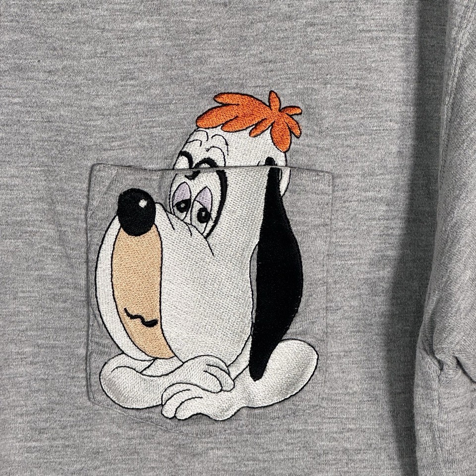 Vintage 90s Warner Bros Droopy Dog Pocket T-Shirt Gray Size Medium ...
