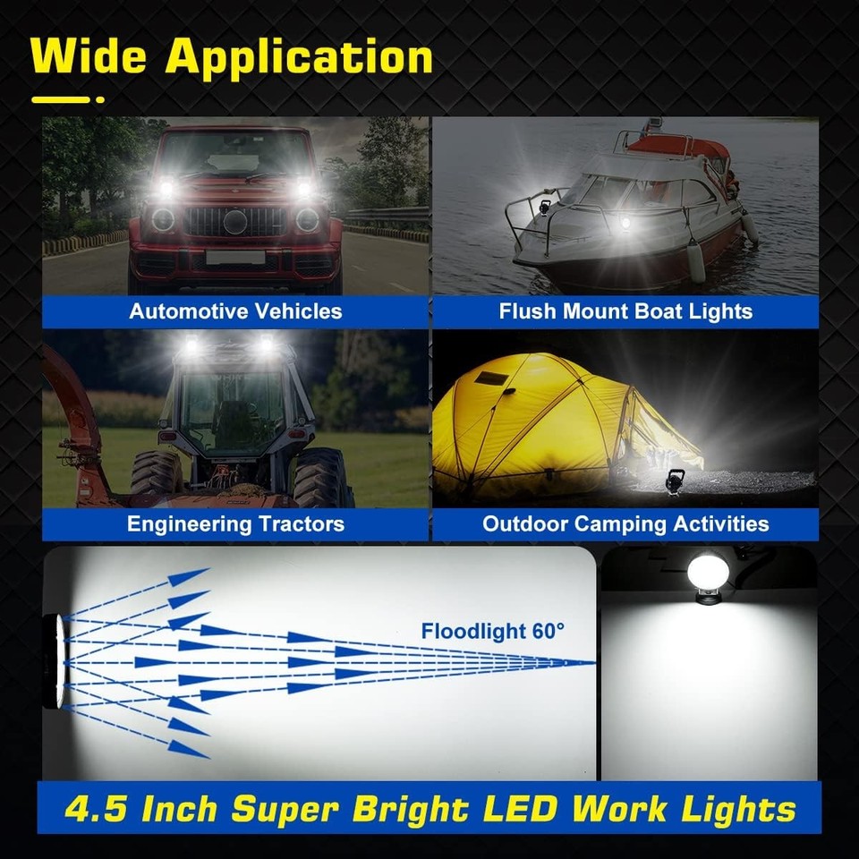 Magnet Light Bar, Magnetic Base, Cigarette Lighter Powered, Portable ...