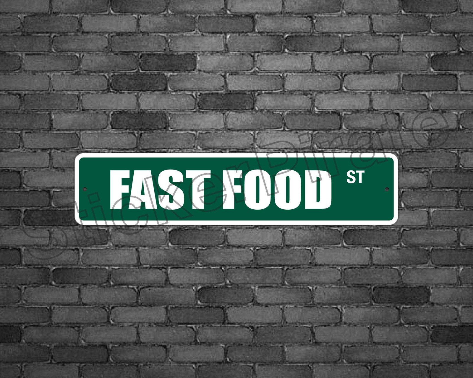 *Aluminum* Fast Food 4" x 18" Metal Novelty Street Sign SS 1400 | eBay