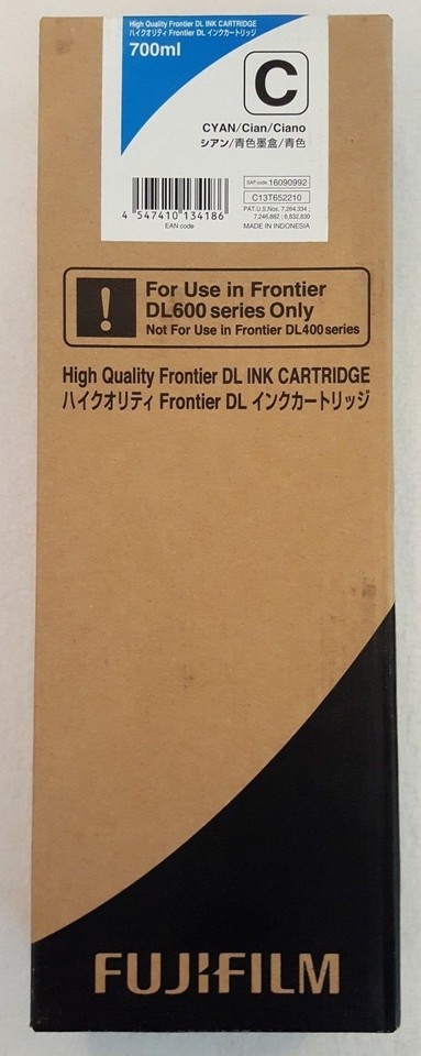 Fujifilm DL600 Ink Cartridge 700ml BLACK, MAGENTA, CYAN, LB (2018-Exp ...