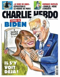 French Charlie Hebdo Joe Biden Melania Trump election usa Donald 2020 ...