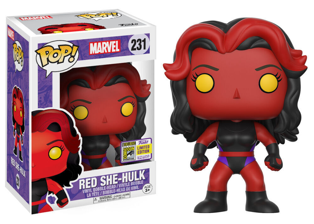 Funko Pop! Vinyl: Marvel - Red She-Hulk - San Diego Comic Con (SDCC ...