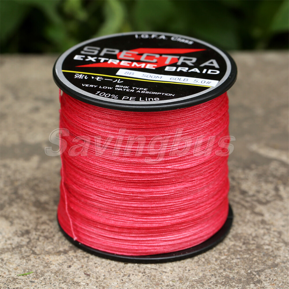 8 Strands Braided Strong Fishing Line 300/500/1000m 12LB-160LB Sea ...
