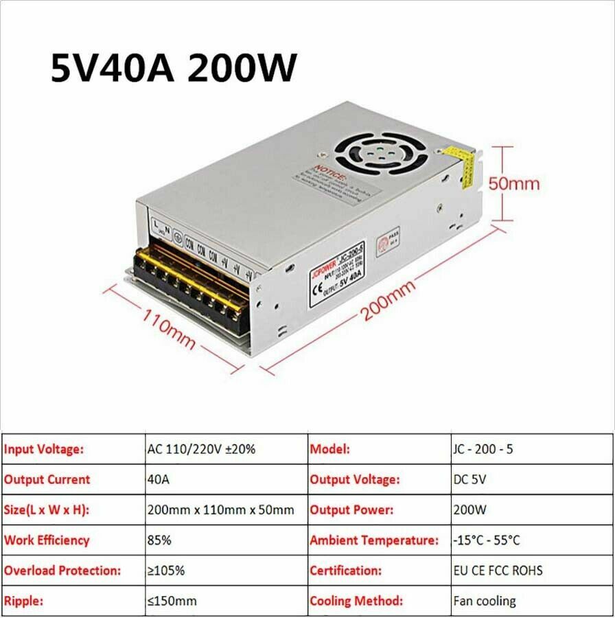 3V/5V/9V/12V/13.8V~48V 10W~3500W DC Regulated Switching Power Supply | eBay