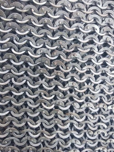 Half body Chainmail 9mm Flat Riveted With Flat Washer Medium Size Mild ...