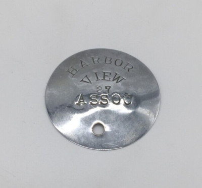 Vintage Harbor View Association, Clinton, Connecticut, Boat Dock Tag | eBay