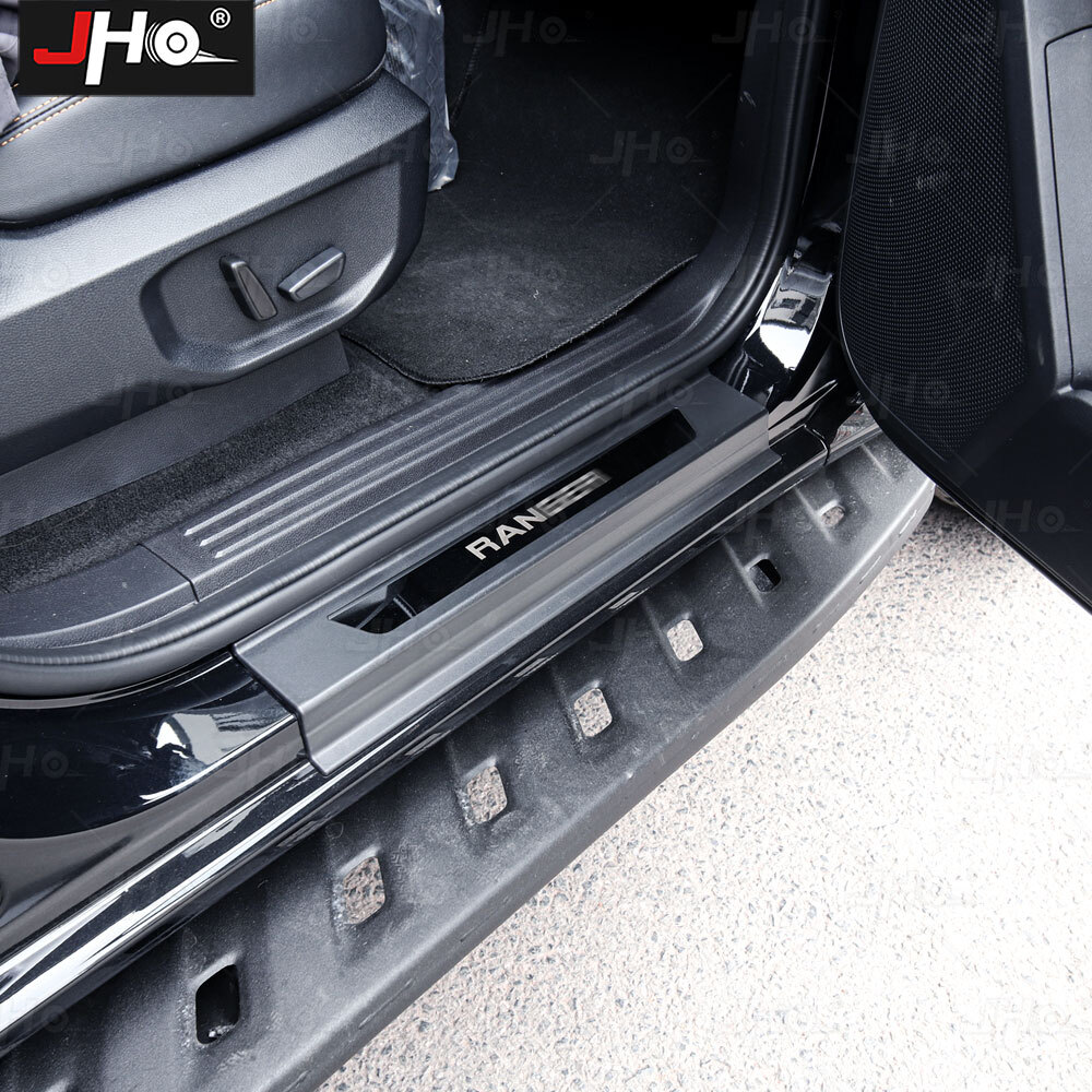 Car Door Sill Scuff Plate Cover Panel Protectors For Ford Ranger 2023 ...