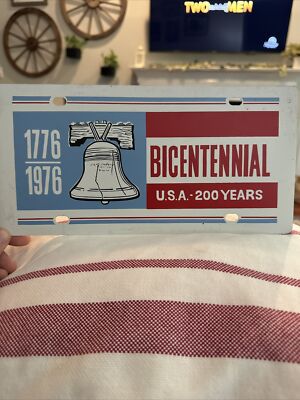Vintage Bicentennial License Plate America USA July 4th 1776-1976 ...