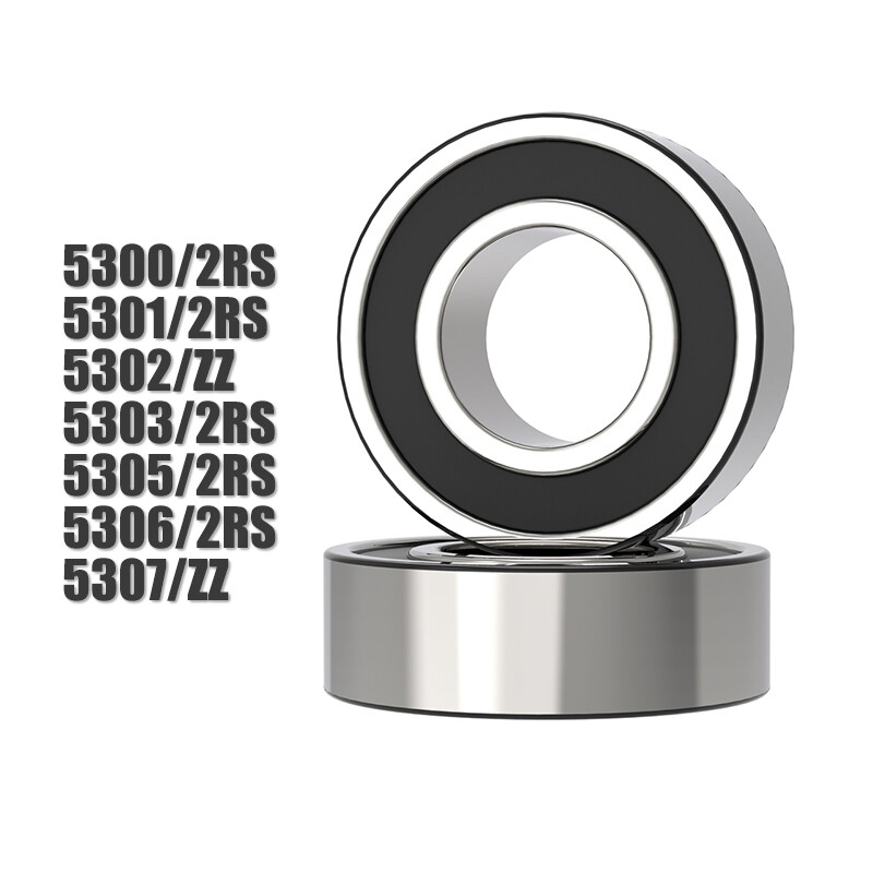 Angular Contact Ball Bearings Double Row Dual Sealed Bearing Steel 5300 ...