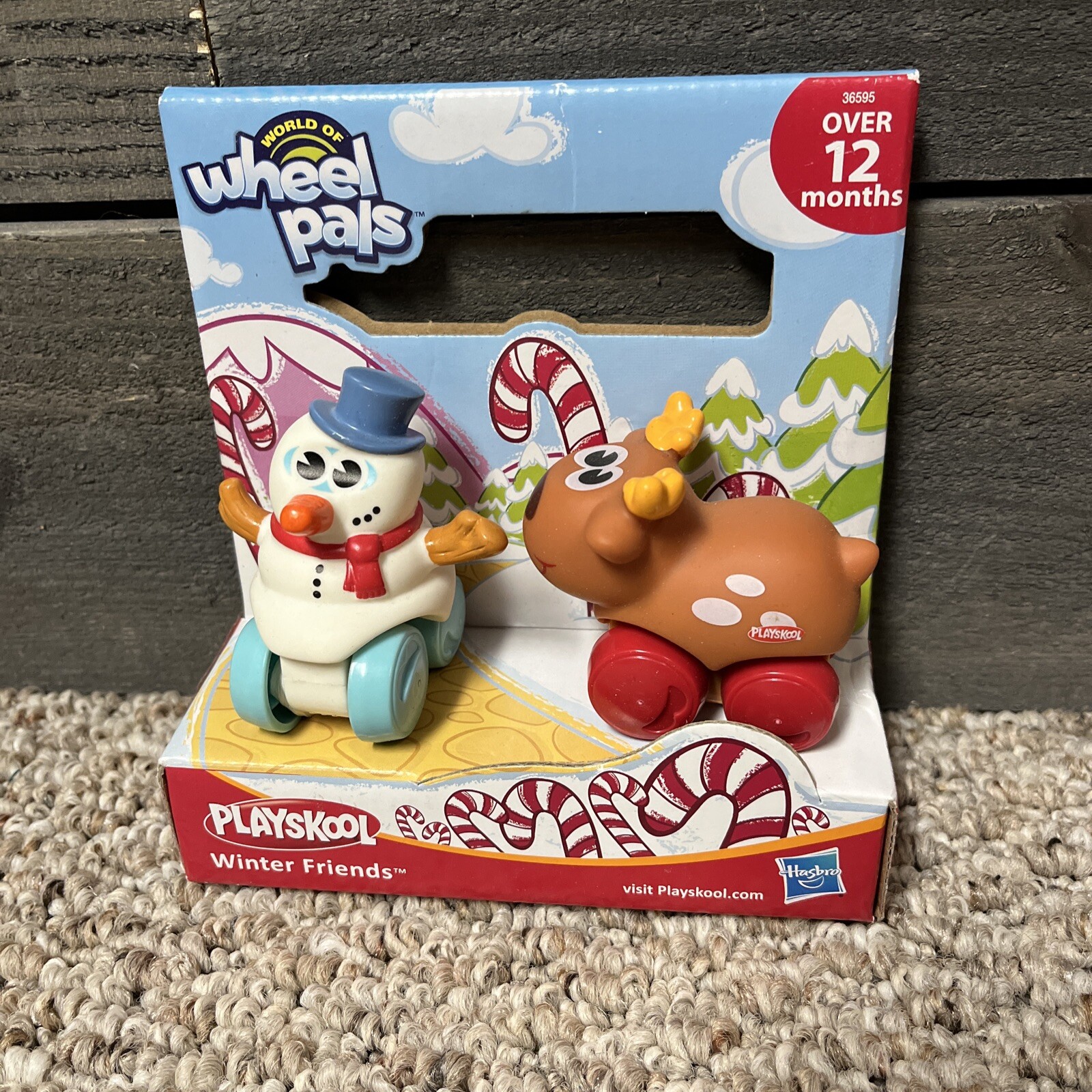 2011 PLAYSKOOL WHEEL PALS WINTER FRIENDS SNOWMAN & REINDEER SQUEEZABLE ...