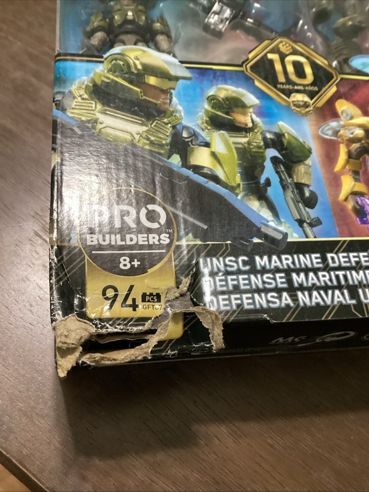 Mega Construx HALO Pro Builders UNSC MARINE DEFENSE 4 Figures 94 PCS ...