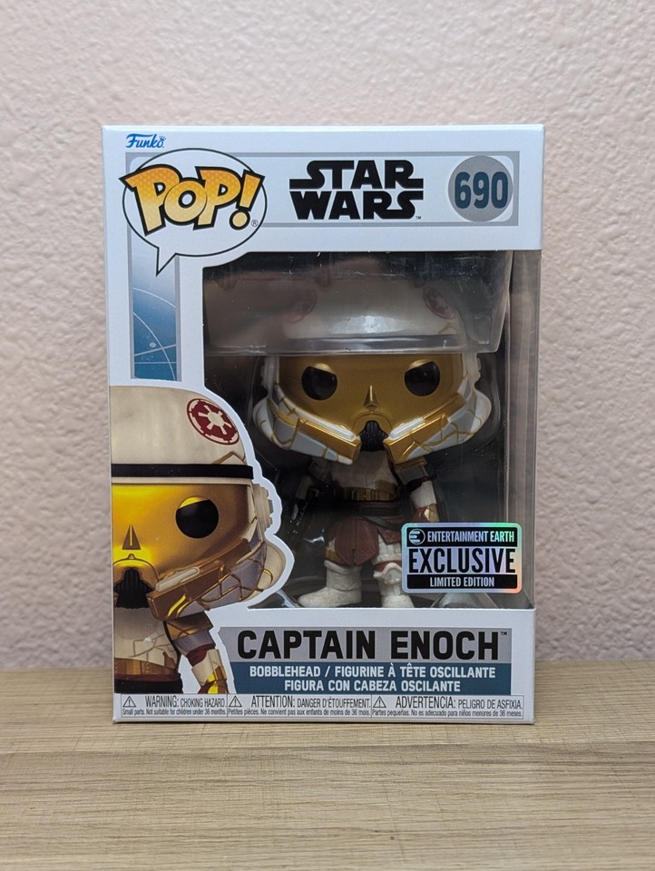 Funko Pop! Star Wars: Ahsoka Captain Enoch 690 entmt earth Exclusive W ...